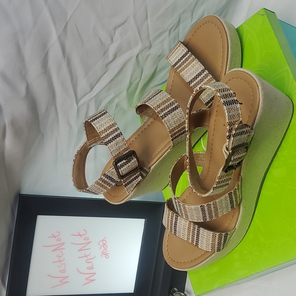 Y*NOT? | Shoes | Bnib 3 Wedge Sandals Bea By Ynot | Poshmark